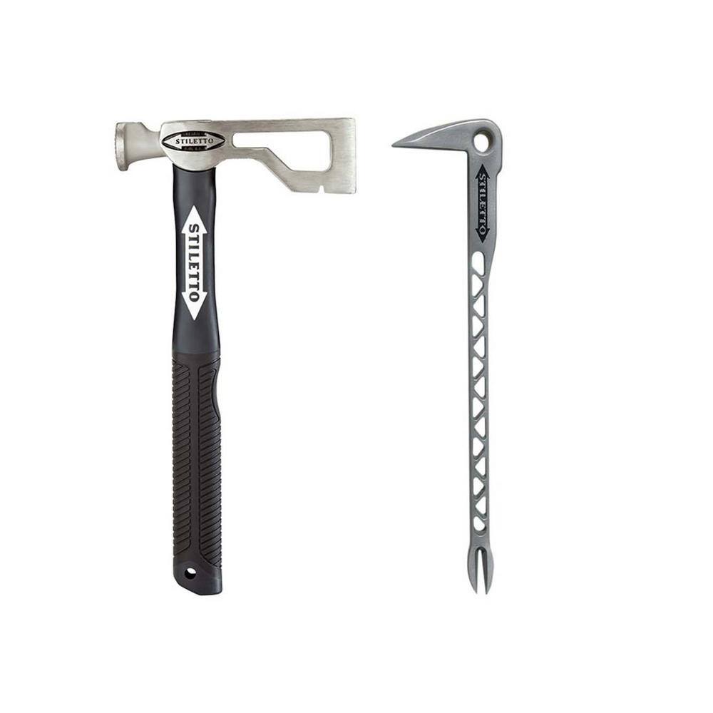 Stiletto Drywall Axe Fiberglass Hammer with 13 in. Handle with 12 in ...