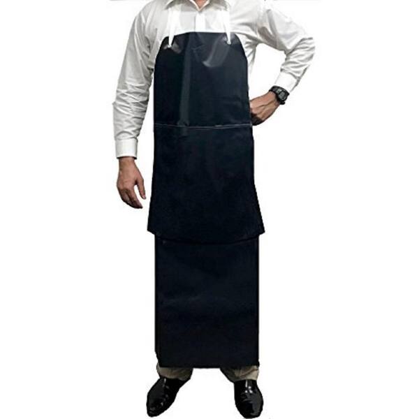 BISON LIFE Premium Heavy Duty PVC Leather Apron, Chemical and Water ...