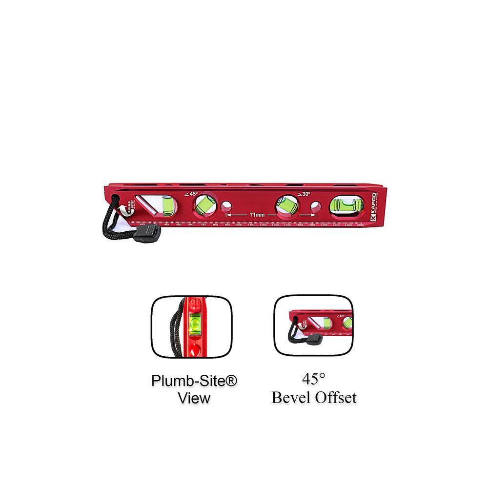 Kapro 9 in. Magnetic Electrician Level with Plumb Site 925M - The Home ...
