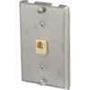 Zenith Universal Phone Wall Jack, Silver TW1001WPS - The Home Depot