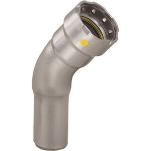 Viega ProPress 3/4 in. Press 316 Stainless Steel Coupling With Stop (10 ...