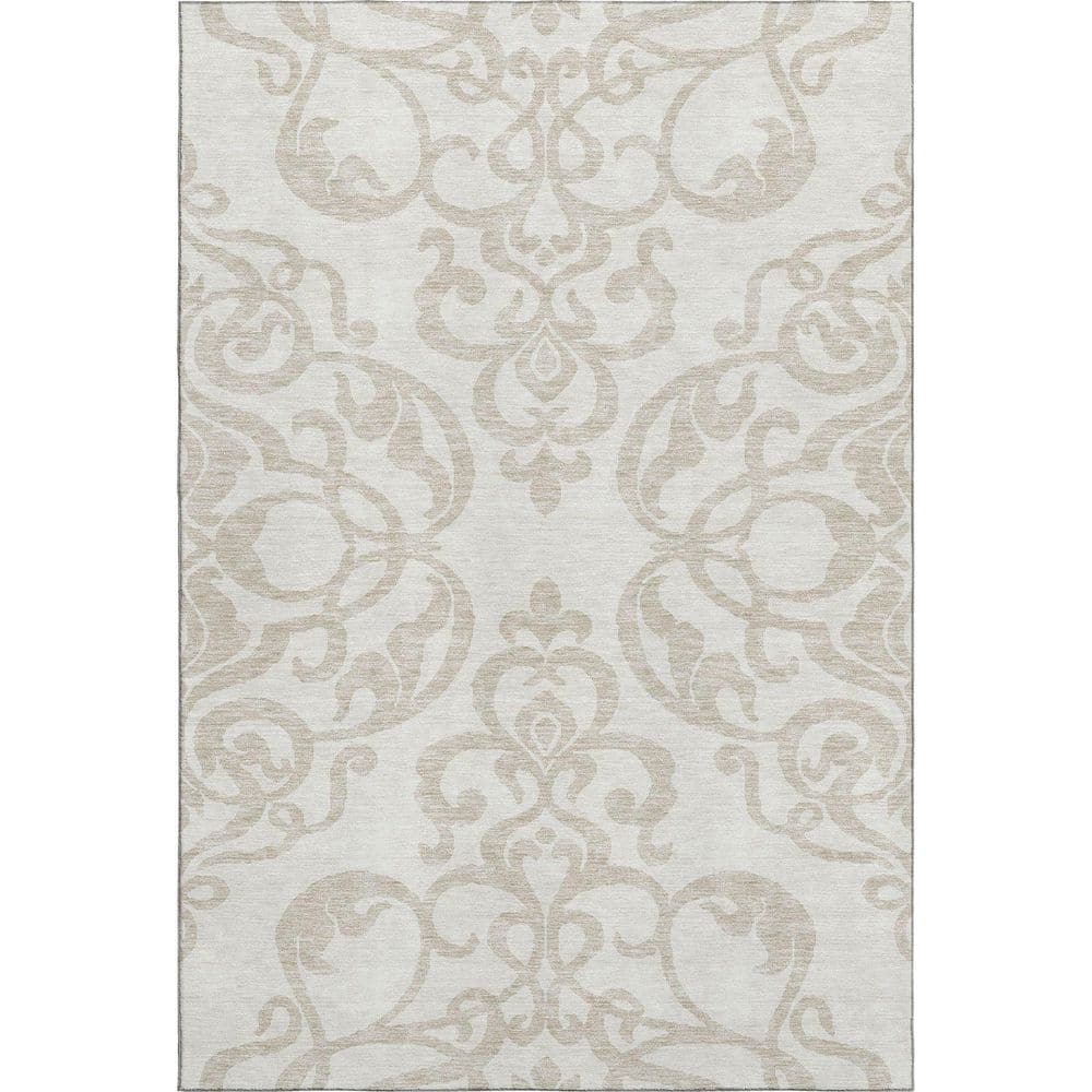 Addison Rugs Mayfield Premium Machine Washable Abstract AMF973 Ivory 8 ...