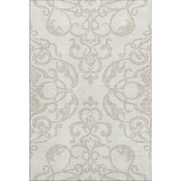 Addison Rugs Mayfield Premium Machine Washable Abstract AMF973 Ivory 8 ...