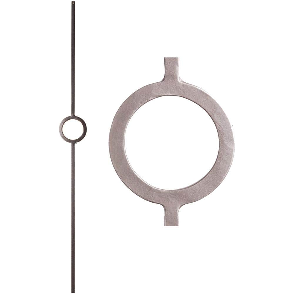 HOUSE OF FORGINGS Aalto Modern 44 in. x 0.5 in. Ash Grey Single Ring ...