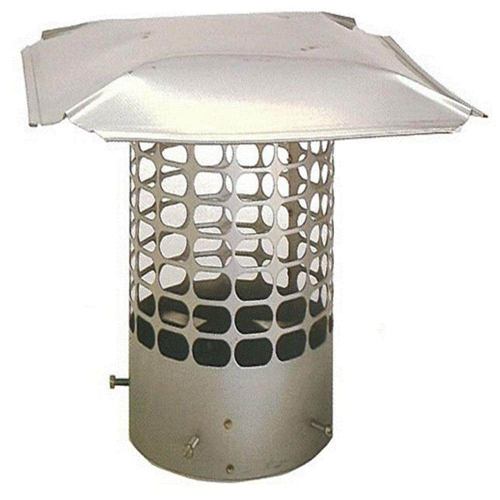 The Forever Cap 13.25 in. Round Adjustable Stainless Steel Chimney Cap ...