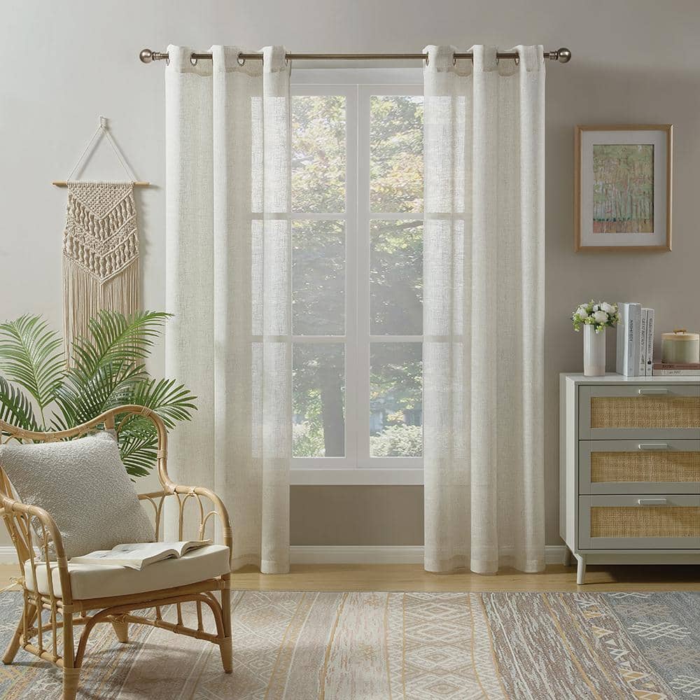 LiGHTSOUT with EnerShield Technology Valencia Natural Linen Blend 40 in ...