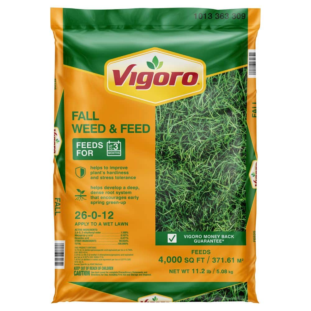 Vigoro Fall Weed and Feed Lawn Fertilizer 4 m 11.2 LB 100551896 - The ...