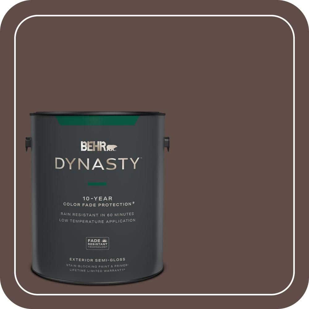 BEHR DYNASTY 1 gal. #730B-7 English Manor Semi-Gloss Exterior Stain ...