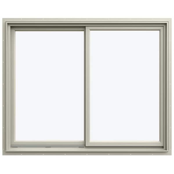 JELD-WEN 59.3125 in. x 47.5625 in. W-5500 Left-Hand Sliding Wood Clad ...