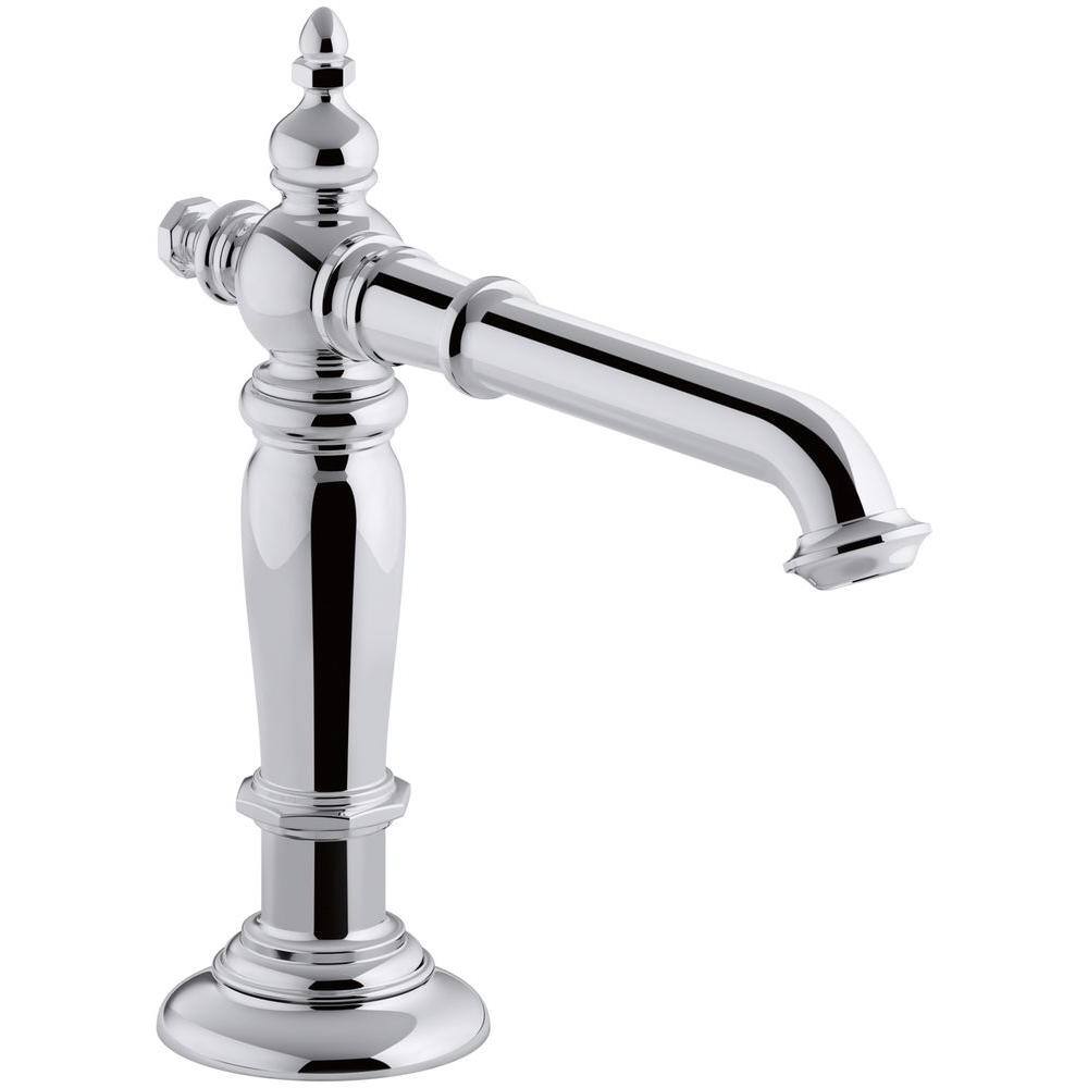 KOHLER Artifacts 6.625 in. Bathroom Sink Spout with Column Design in ...