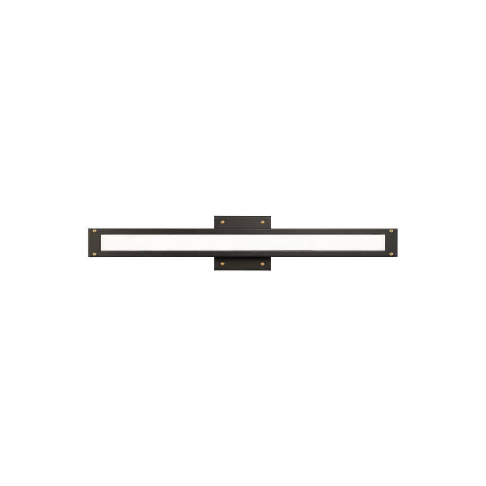 Generation Lighting Denton 20-Watt Bronze Integrated LED Bath Light ...