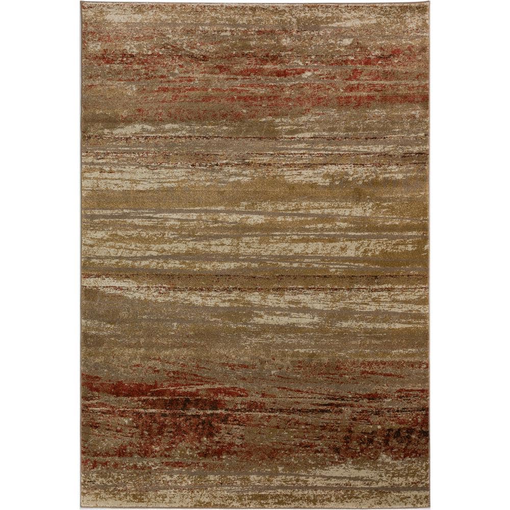 Addison Rugs Serene 6 Abstract Stripes Canyon 3 ft. 3 in. x 5 ft. 1 in ...