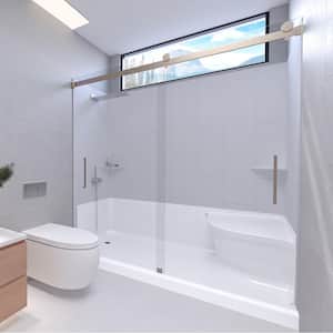 NuVo Winter White-Tetherow 60 in. x 32 in. x 83 in. Base/Wall/Door ...