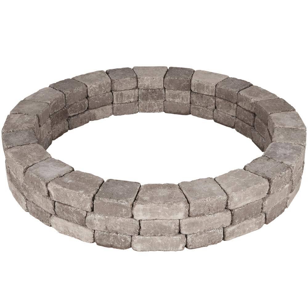 Pavestone Rumblestone 66 in. x 10.5 in. Tree Ring Kit in Greystone ...