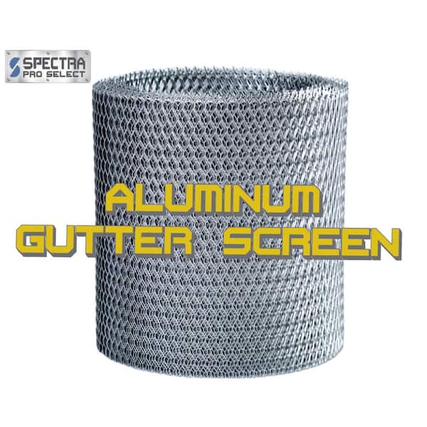 Spectra Pro Select 6 in. x 20 ft. K-Style Aluminum Gutter Guard Screen ...