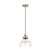 Generation Lighting Baskin Chimney 10 in. 1-Light Satin Brass Modern ...