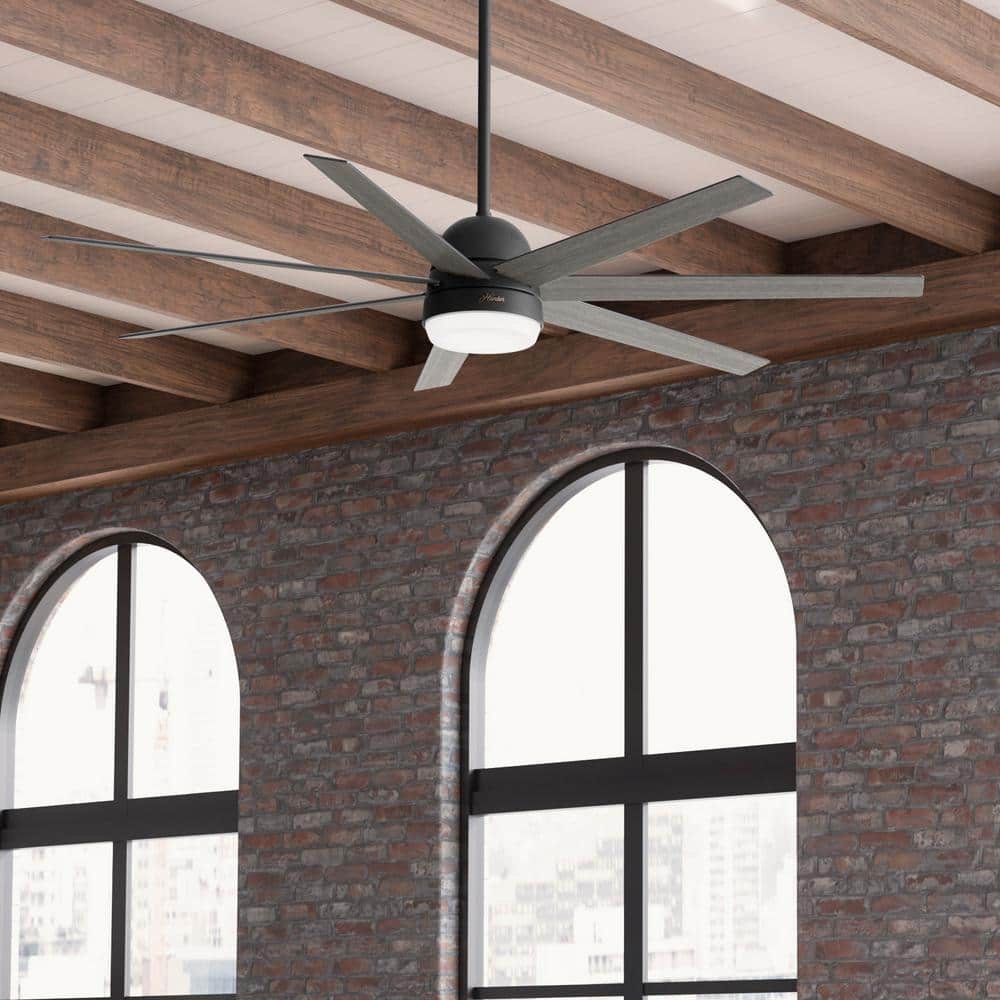 Hunter Hunter 70 in. Phenomenon Wi-Fi ENERGY STAR Matte Black Smart ...