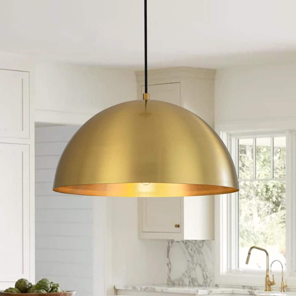 Gold Dome Pendant Light