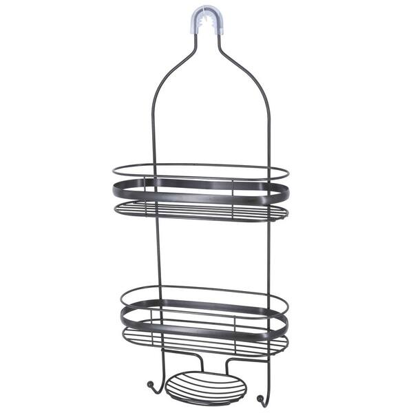 Moorefield 3 Tier Over the Shower Caddy with Banded Accents in Gun ...