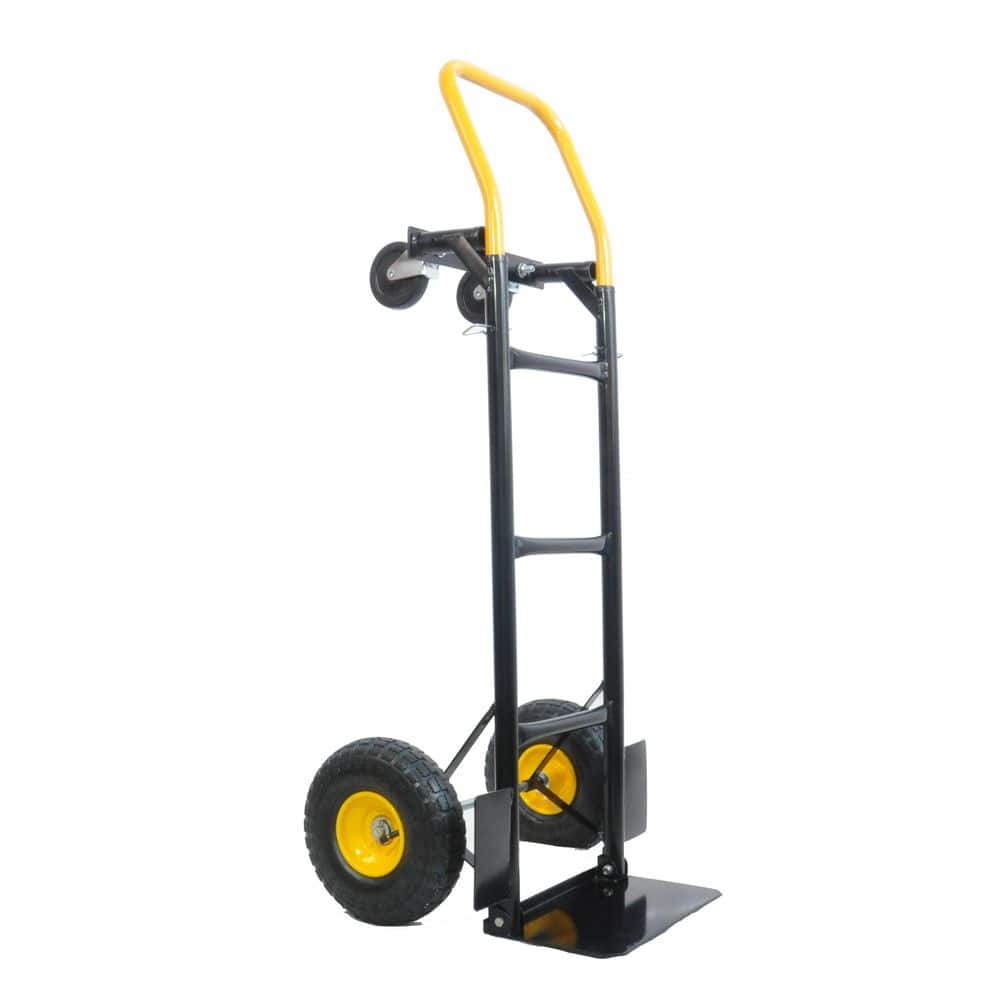 Sudzendf Black Heavy Duty Dual Purpose 2 Wheel Dolly Cart, Hand Truck ...