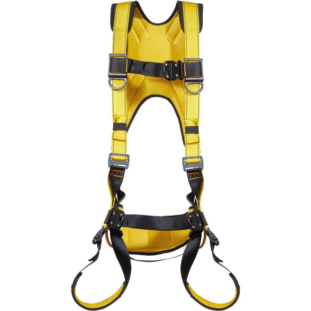 VEVOR Full Body Harness 340 lbs. Max Weight Safety Harness with Side ...