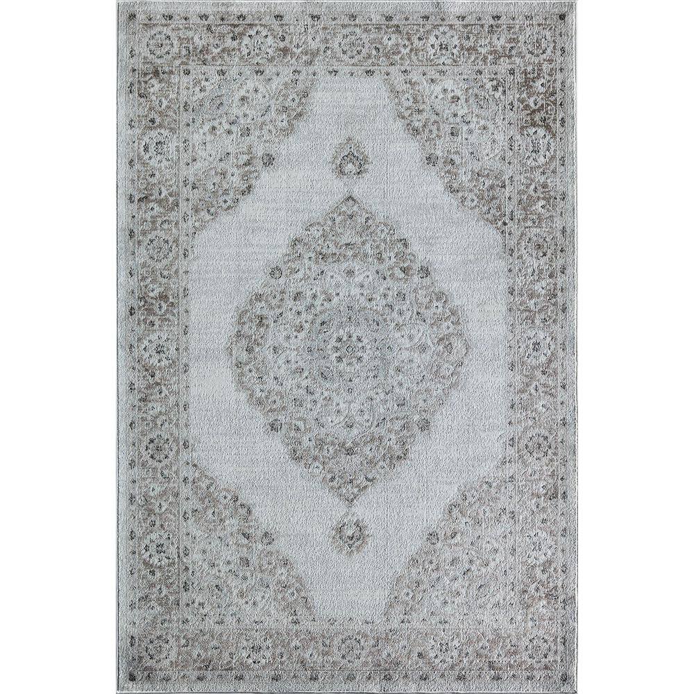 Rugs America Samina Natural Linens Gray Area Rug - 2 X 8 RA31034 - The ...