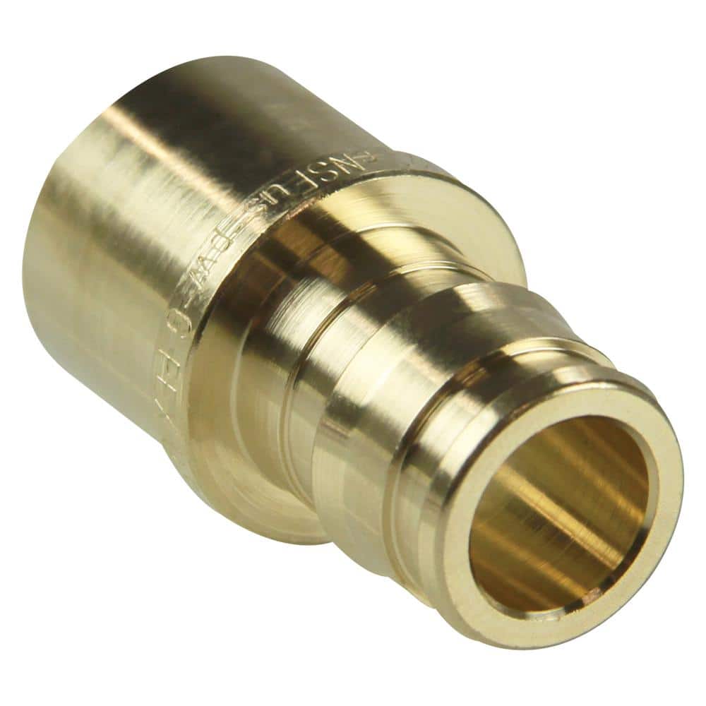 Uponor ProPEX 1/2 in. PEX-A Expansion Barb x 1/2 in. Copper Lead-Free Brass Female Sweat Adapter ...