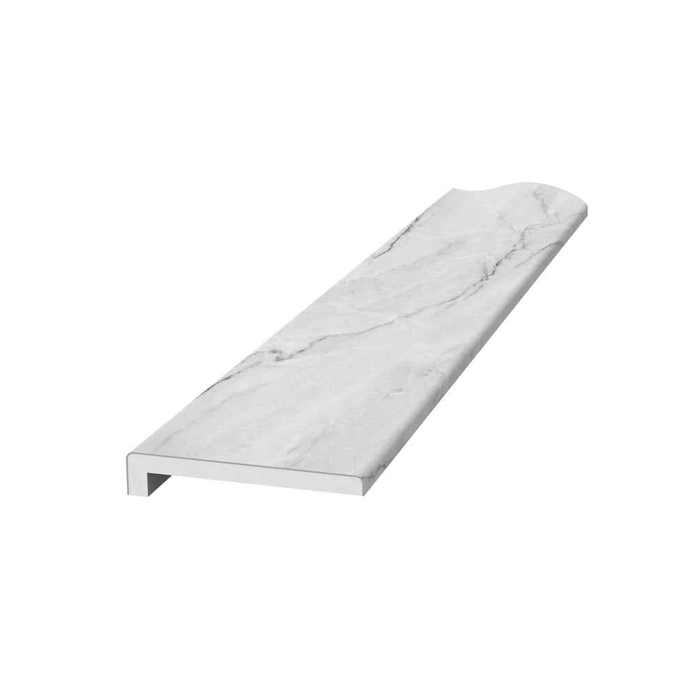 FlexStone 3 in. x 95 in. Standard Trim with 3/8 in. Lip in Oyster ...