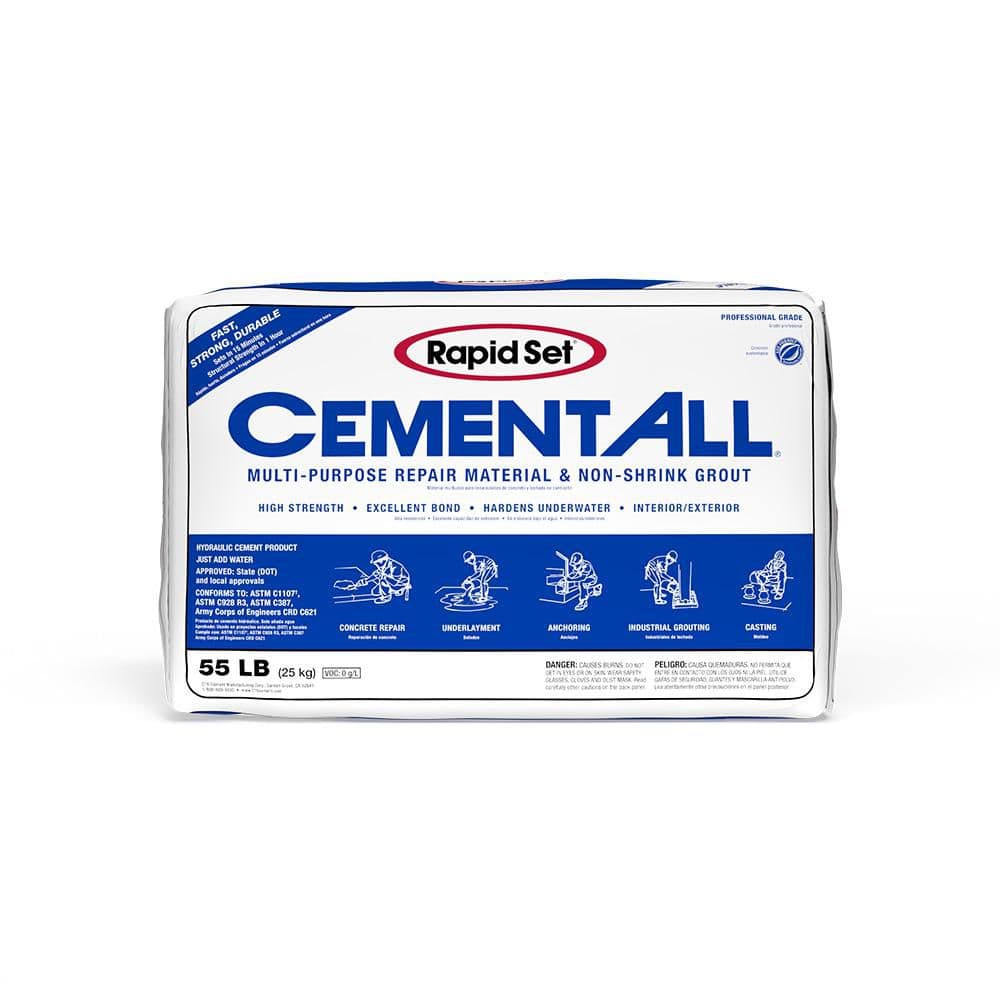 Rapid Set 55 lbs. Cement All Multi-Purpose Construction Material & Non ...