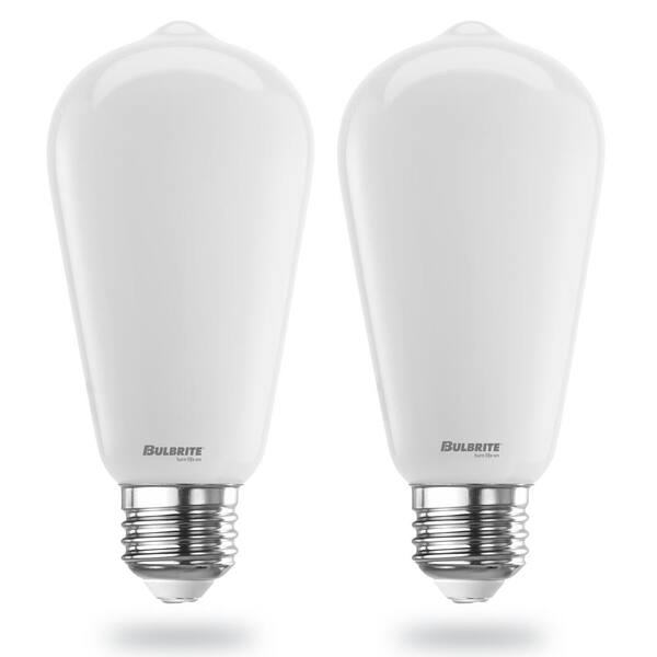 Bulbrite 9-Watt ST18 LED Light Bulbs Warm Dimming 3000K (Soft White ...
