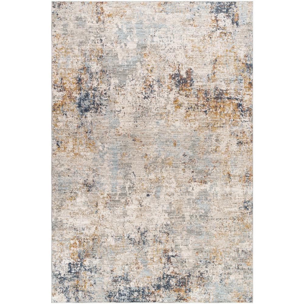Livabliss Beckham Grey/Multi Abstract 10 ft. x 14 ft. Indoor Area Rug ...