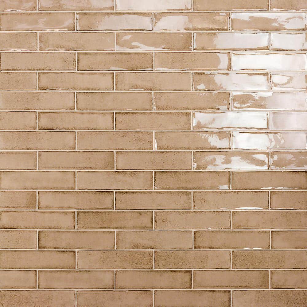 Ivy Hill Tile Pallet of Moze Taupe 3 in. x 12 in. Polished Ceramic Wall ...