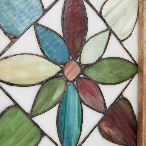 Contemporary Stained Glass Flower Patterns
