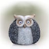 Alpine Corporation 13 in. Tall Outdoor Solar Powered Owl Yard Statue ...