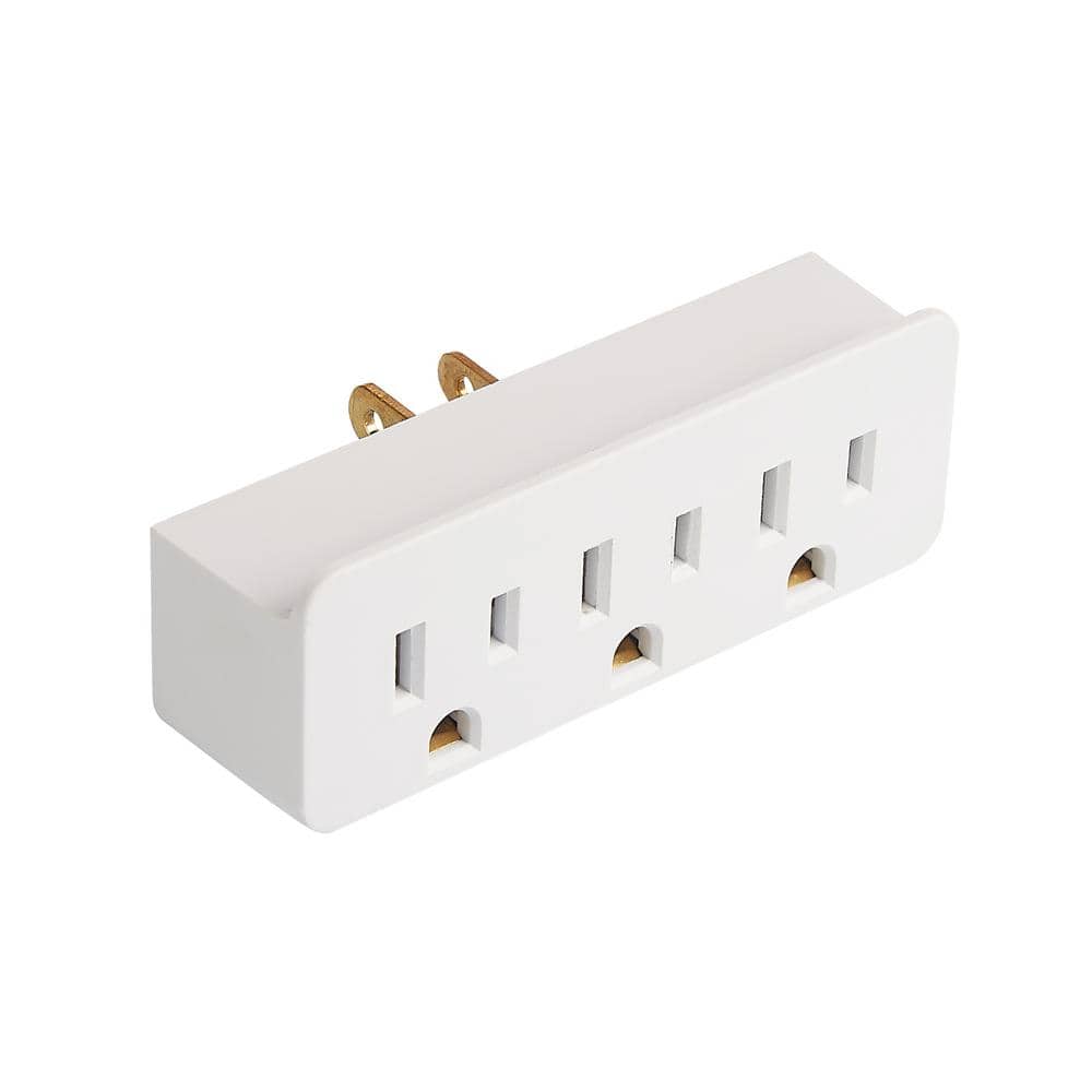 Commercial Electric 2 to 3-Prong Triple Outlet Adapter LA-12 - The Home ...