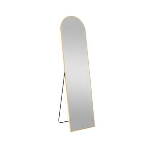 Black 16 in. W x 59 in. LED Modern Rectangle Floor Standing Mirror with ...