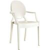 MODWAY Casper White Dining Arm Chair EEI-121-WHI - The Home Depot