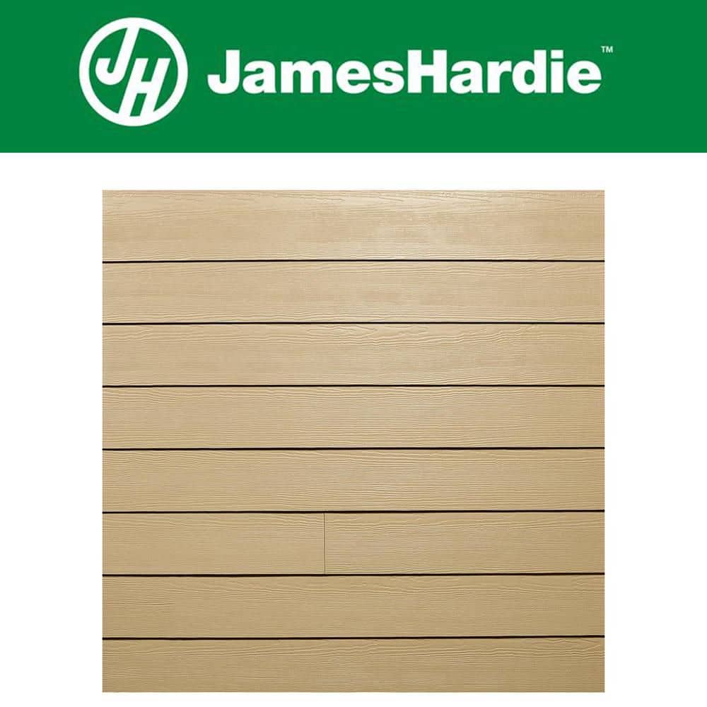 James Hardie Hardie Plank HZ10 5.25 in. x 144 in. Primed Cedarmill ...