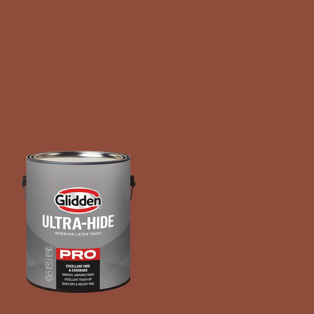 Glidden Ultra-Hide 1 gal. PPG1067-7 Burled Redwood Satin Interior Paint ...