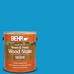 BEHR 1 gal. #S490-3 Reef Blue Solid Color House and Fence Exterior Wood ...
