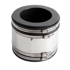 Fernco 6 in. x 4 in. Flexible PVC Shielded Coupling P1002-64RC - The ...