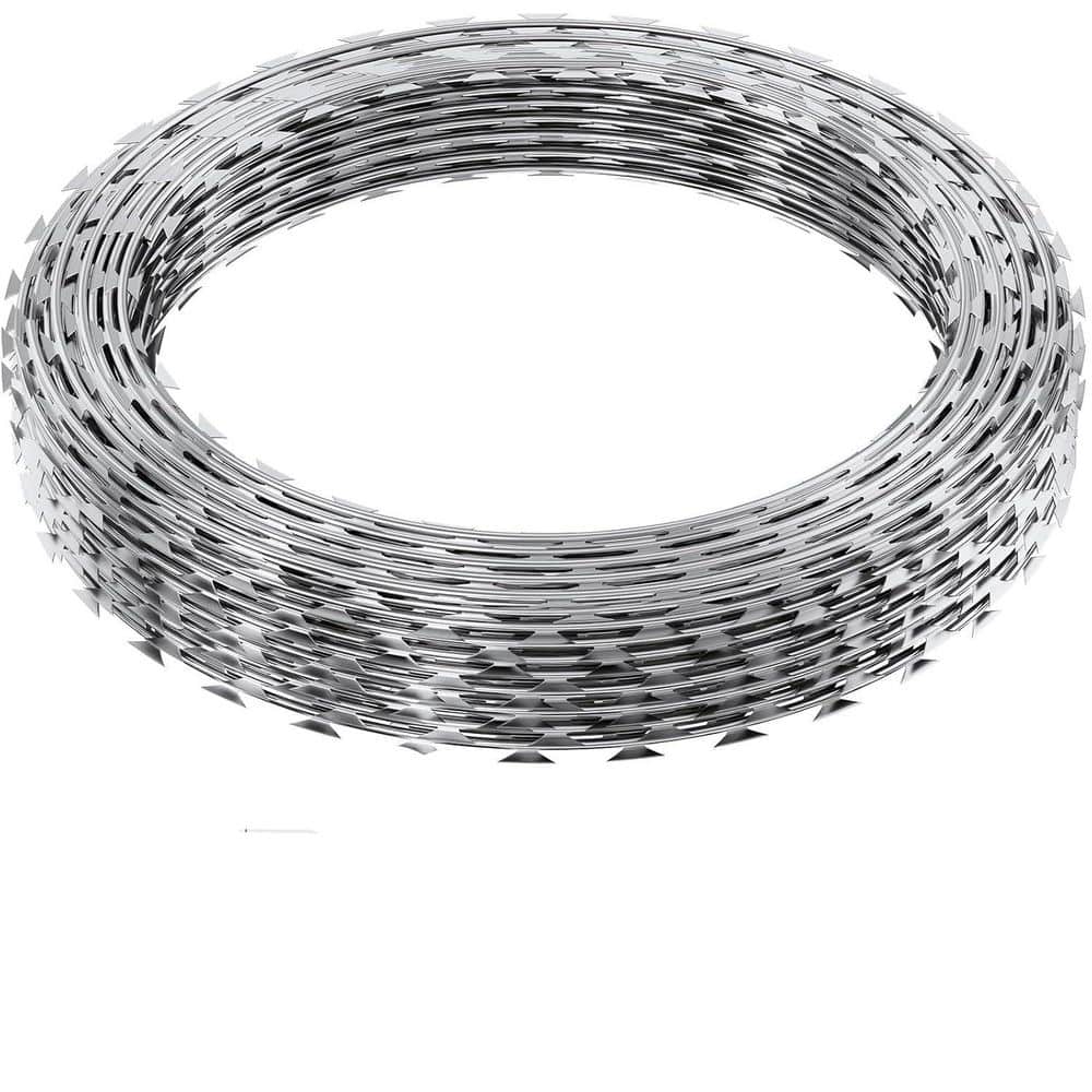 maocao hoom Galvanized Barbed Wire Fence, 325 ft. Barbed Wire Fence, 1 ...