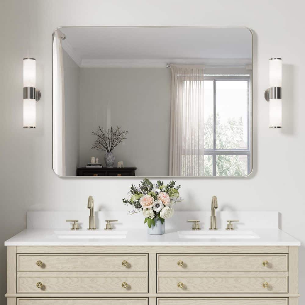 Brushed Nickel Vanity Mirror