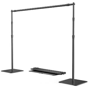 ShowMaven 120 in. x 96 in. Backdrop Stand Adjustable Height and Width ...