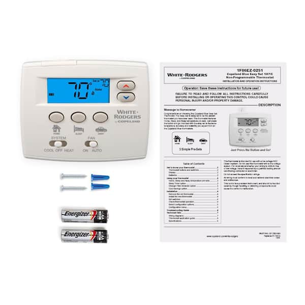 White Rodgers Thermostat Reset
