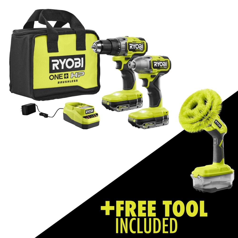 Reviews for RYOBI ONE+ HP 18V Brushless Cordless 2-Tool Combo Kit w/(2 ...