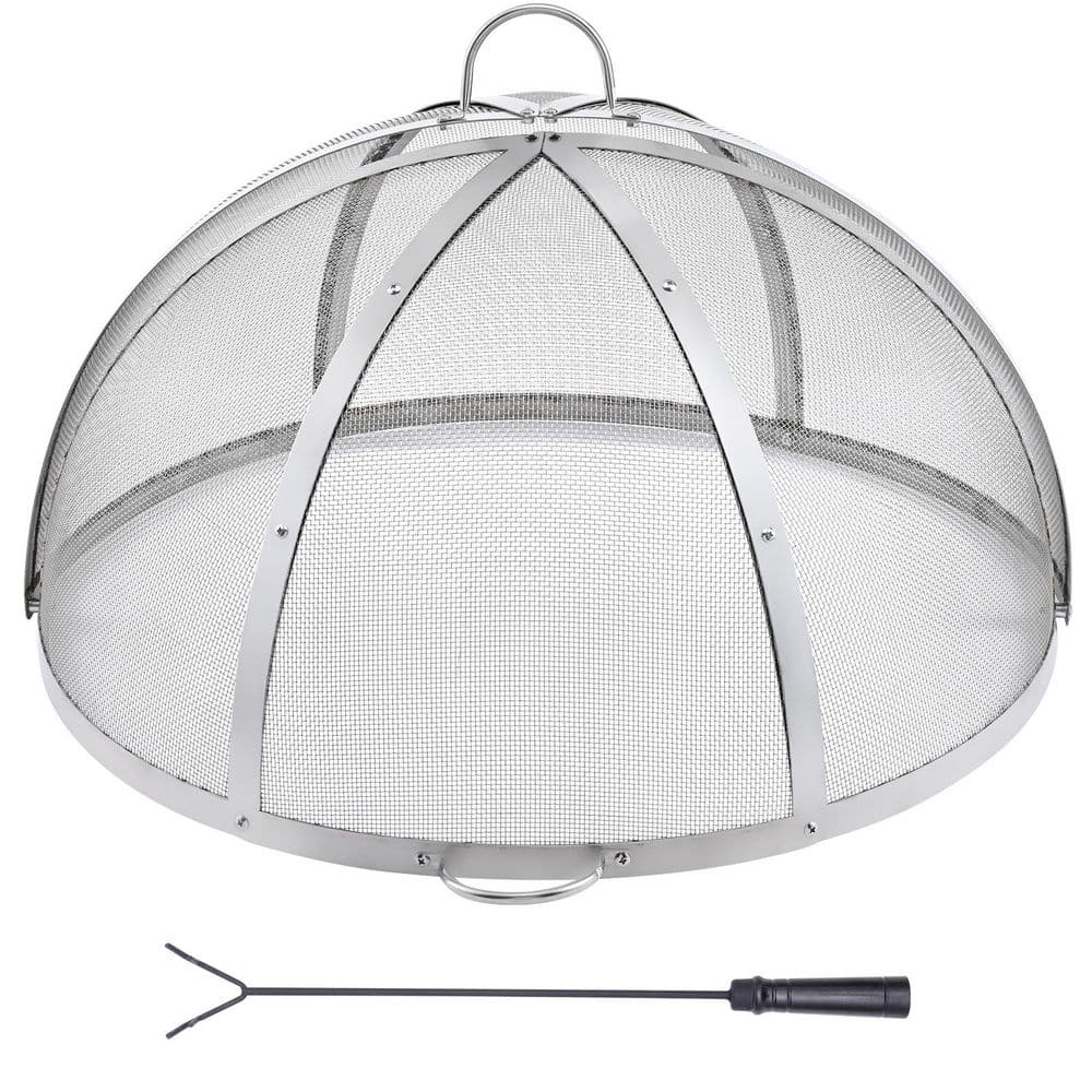 SKYSHALO Firepit Spark Screen Lid, Fire Pit Metal Cover, 30 in ...