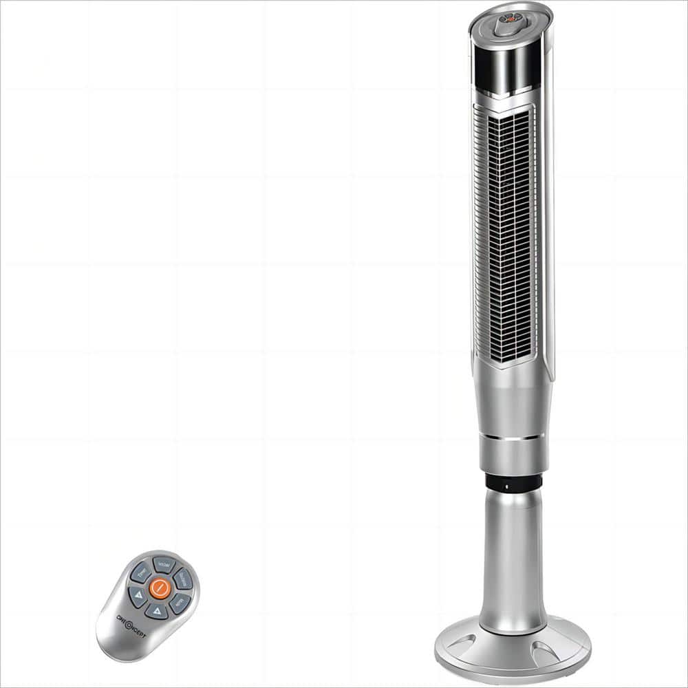 COWSAR 12.6 in. W 8 Speed Portable Tower Fan with 360° Oscillation ...