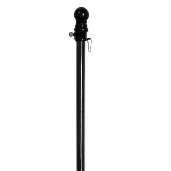 Misopily 56 in. Adjustable Pine Wood House Flagpole Tangle Free ...