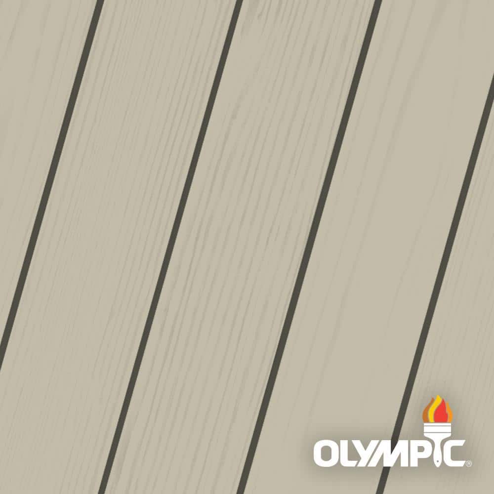 Olympic Maximum 1-gal. Willow Mist Solid Color Exterior Stain and ...